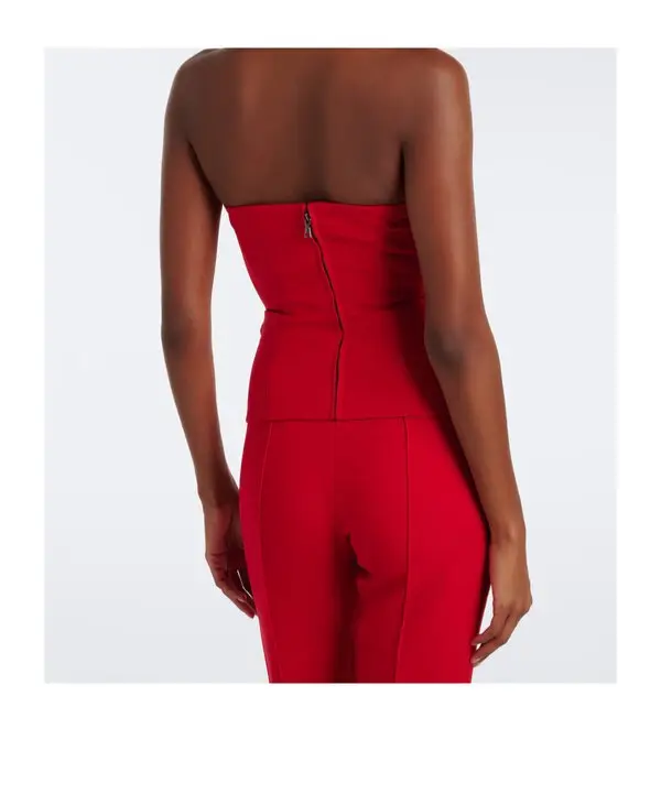 Roland Mouret Cropped Wool And Silk Slim Pants