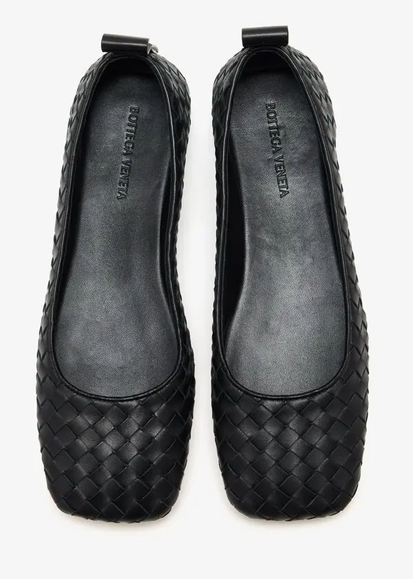 Bottega Veneta Knitted-design Ballet Flats