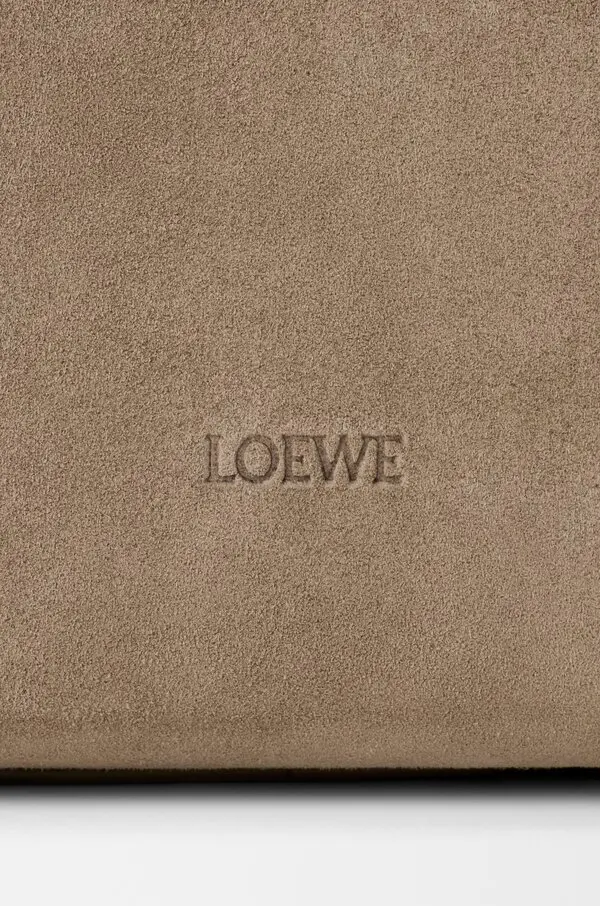 Loewe Hammock Flip Bag In Suede