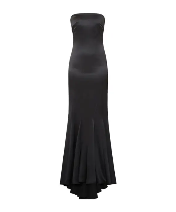 Max Mara Mxssport Satin Bustier Dress - Dark Gray