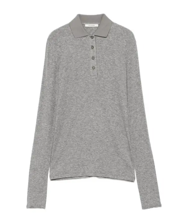 ENTIRE STUDIOS Long-sleeve Polo Shirt - Grey