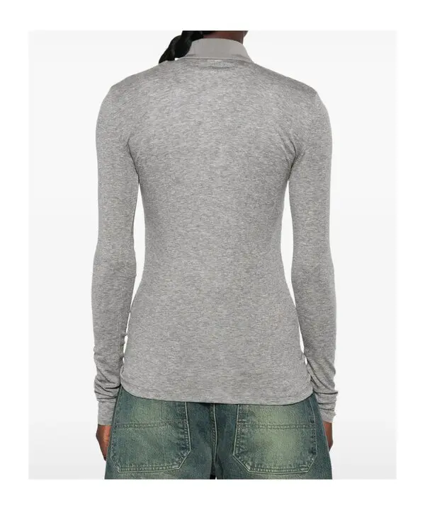 ENTIRE STUDIOS Long-sleeve Polo Shirt - Grey