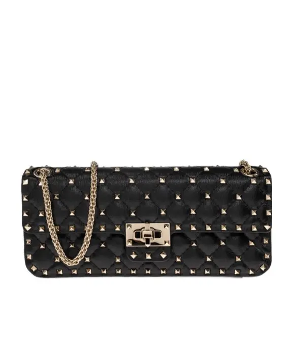 Valentino Garavani Rockstud Spike Medium Shoulder Bag In Kidskin