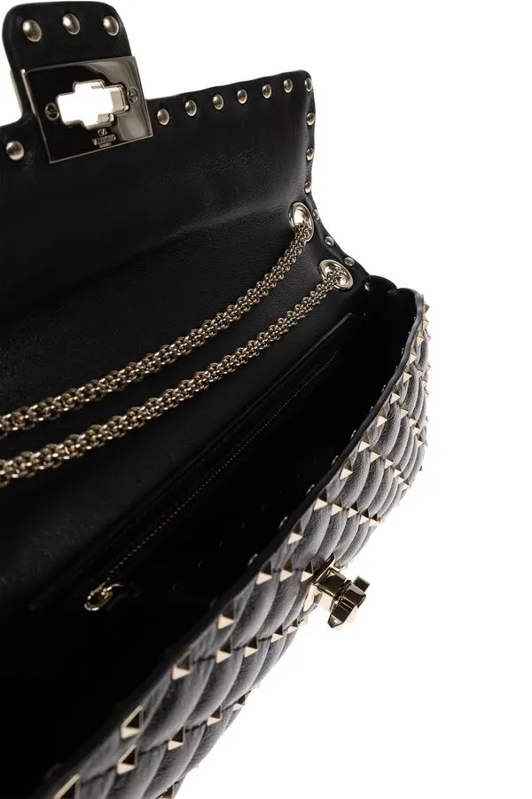 Valentino Garavani Rockstud Spike Medium Shoulder Bag In Kidskin