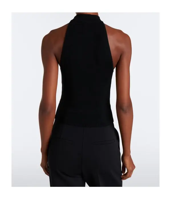 Simkhai Renlen Embellished Halterneck Wool Top
