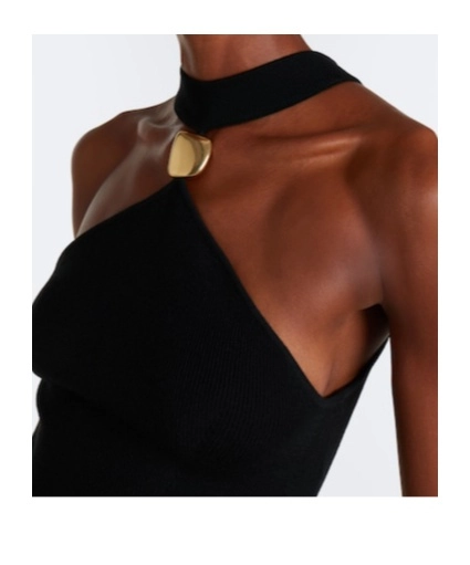 Simkhai Renlen Embellished Halterneck Wool Top - Black
