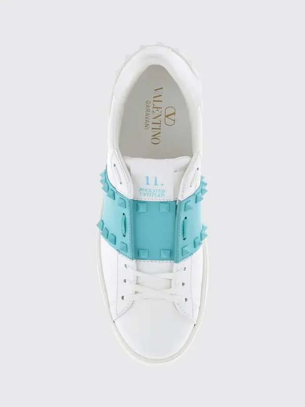 Valentino Garavani Rockstud Untitled Sneakers In Smooth Leather With Studs