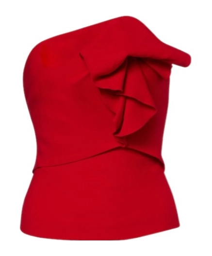 Roland Mouret Ruffled Wool And Silk Cady Corset
