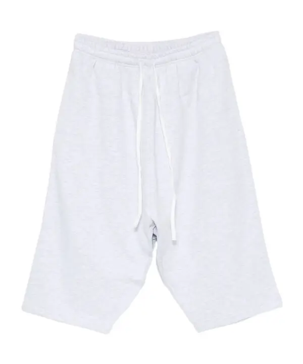 ENTIRE STUDIOS Drawstring Waist Shorts - Light Gray