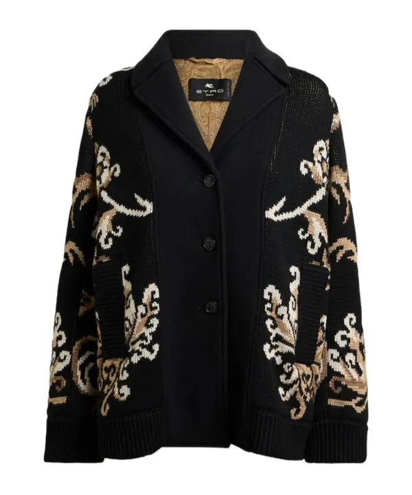 Etro Patterned Button-front Cardigan
