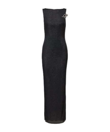 Roland Mouret Embellished Mesh Gown