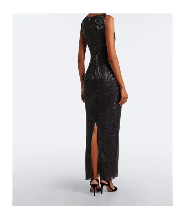 Roland Mouret Embellished Mesh Gown