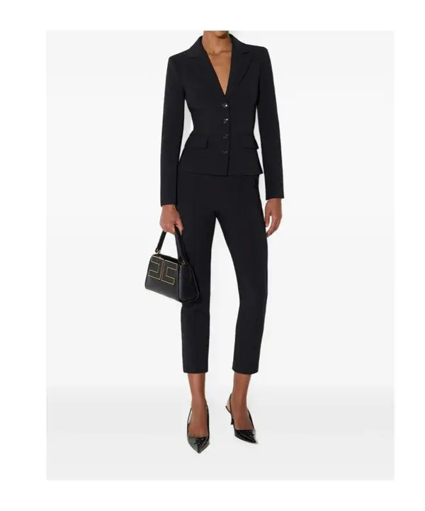 Elisabetta Franchi Single-breasted Long-sleeve Blazer