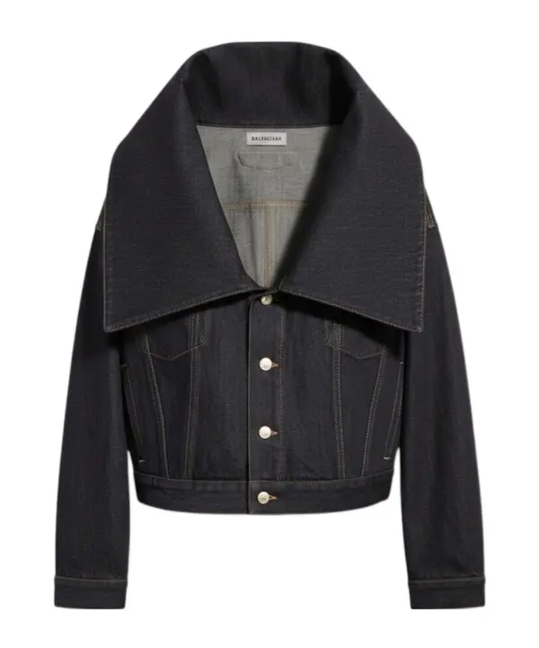 Balenciaga Long-sleeve Denim Jacket - Blue