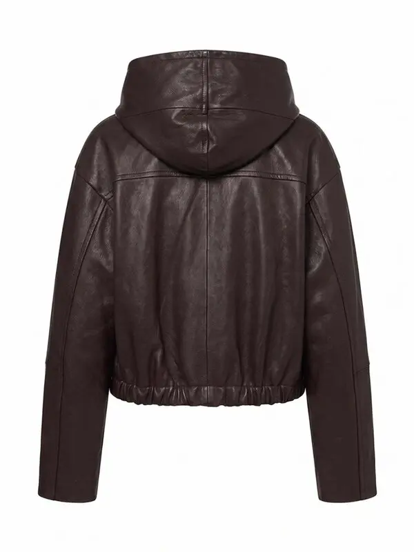 Sportmax Long-sleeve Leather Jacket