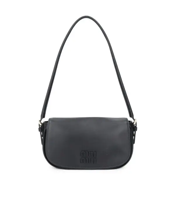 Miu Miu Flap Shoulder Bag - Black