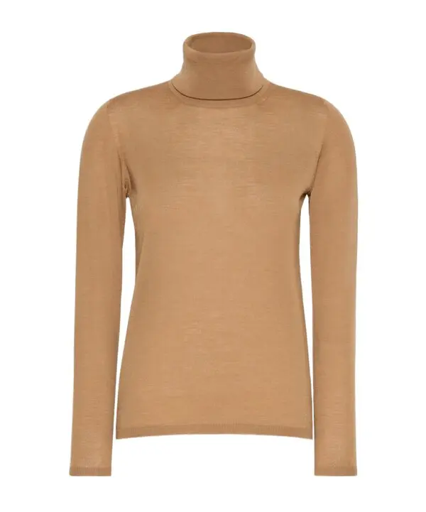 Max Mara Wool Yarn Polo-neck Sweater