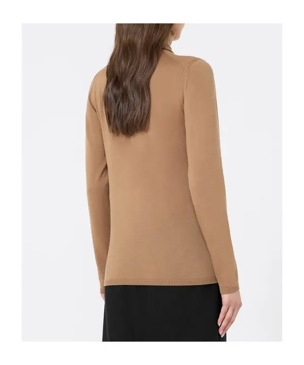 Max Mara Wool Yarn Polo-neck Sweater