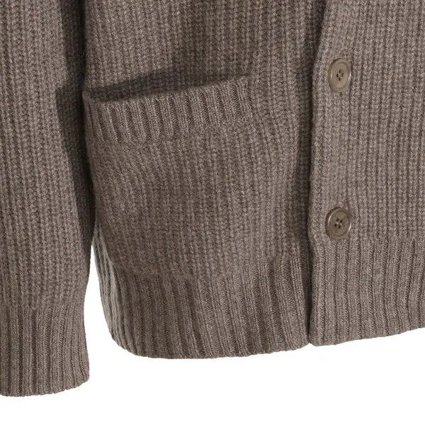 LISA YANG Ribbed Double-breasted Cardigan