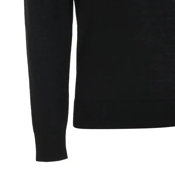 LISA YANG Fine Knit Polo Sweater