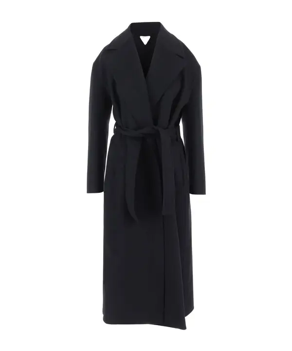 Bottega Veneta Long-sleeved Coat - Black