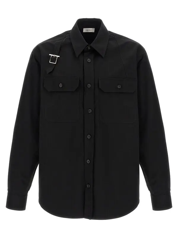 Alexander McQueen Harness Utility' Shirt - Black