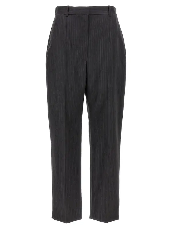 Alexander McQueen Pinstripe Pants - Gray