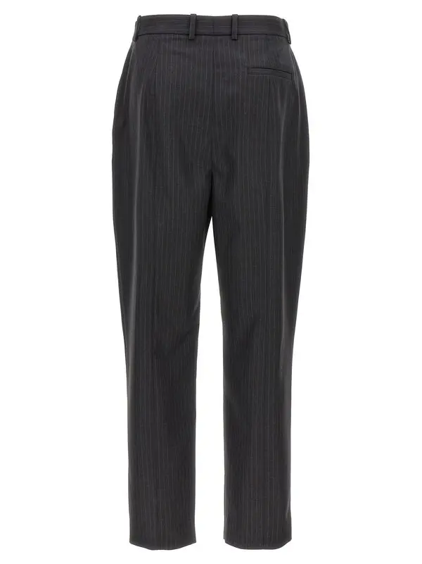 Alexander McQueen Pinstripe Pants - Gray