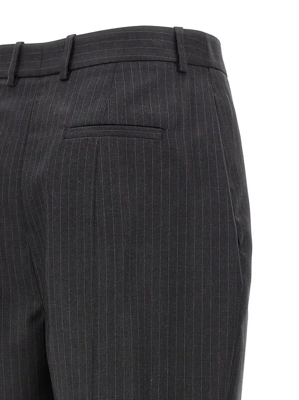 Alexander McQueen Pinstripe Pants - Gray