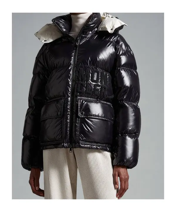 Moncler Abbaye Short Down Jacket - Black