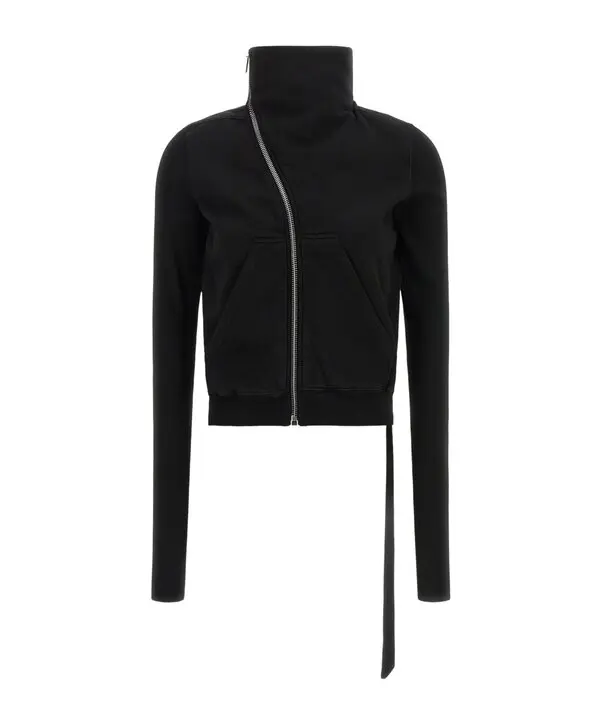 Rick Owens Mountain Drape Detailed Sweatshirt - Black