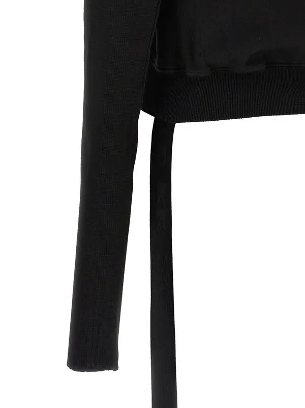 Rick Owens Mountain Drape Detailed Sweatshirt
