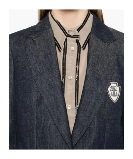 Brunello Cucinelli Chambray Blazer