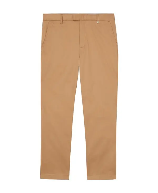 Burberry Logo Embroidered Straight Leg Trousers
