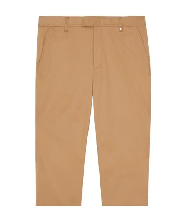 Burberry Logo Embroidered Straight Leg Trousers