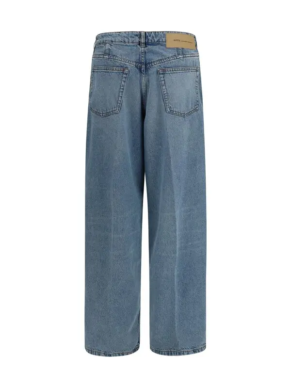 AMI Paris Balloon Jeans In Denim