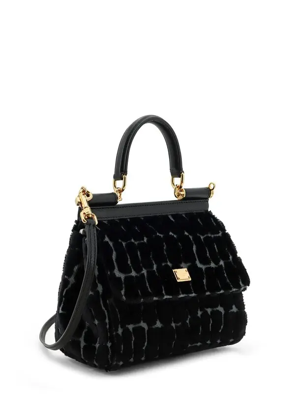 Dolce & Gabbana Dolce Gabbana Logo Plate Top Handle Bag