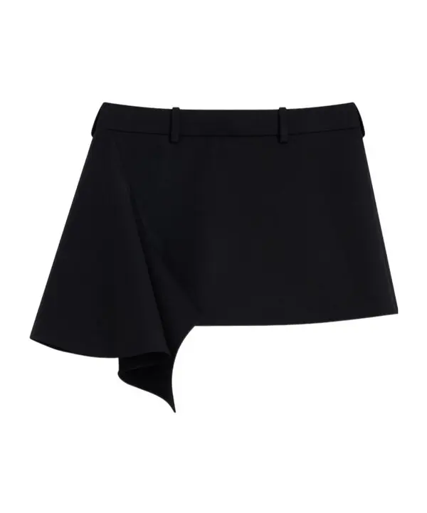 Givenchy Slashed Mini Skirt In Wool
