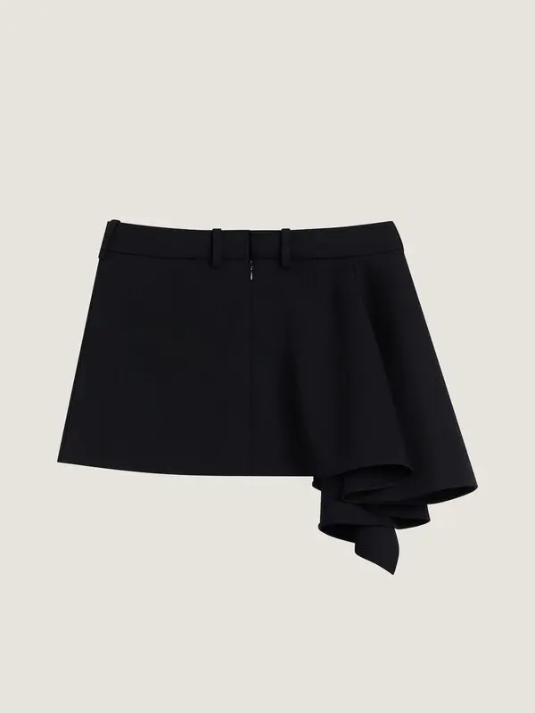 Givenchy Slashed Mini Skirt In Wool