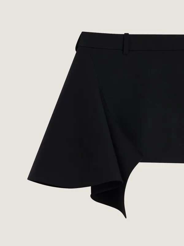 Givenchy Slashed Mini Skirt In Wool