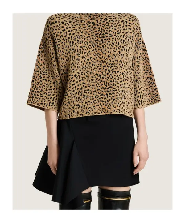 Givenchy Slashed Mini Skirt In Wool