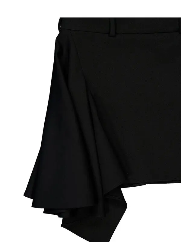 Givenchy Slashed Mini Skirt In Wool