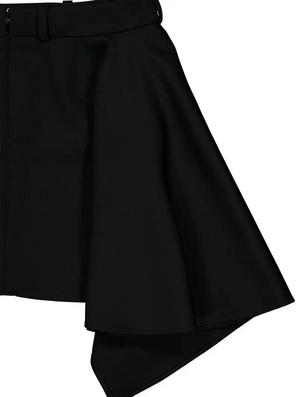 Givenchy Slashed Mini Skirt In Wool