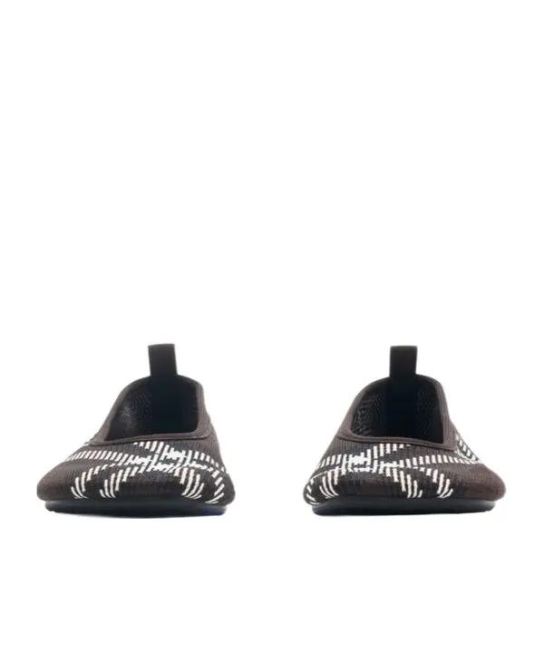 Burberry Checked Knitted Slip-on Ballerina Shoes