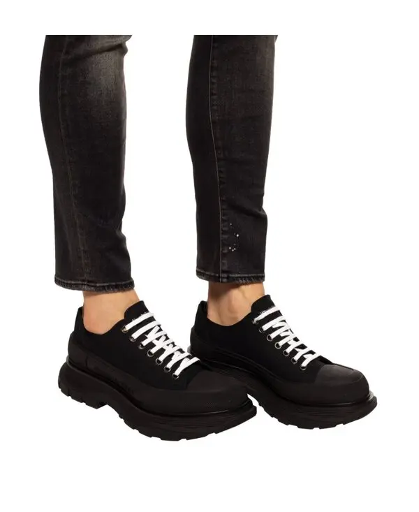 Alexander McQueen Tread Slick Low-top Sneakers - Black