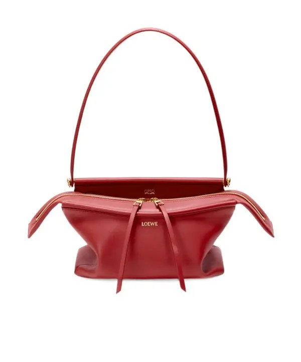 Loewe Medium Top Handle Shoulder Bag - Carmine