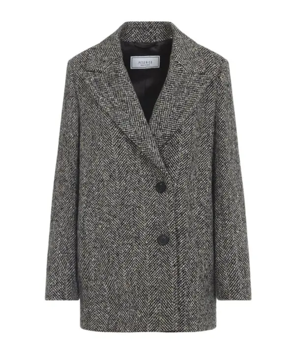 Peserico Herringbone Short Coat