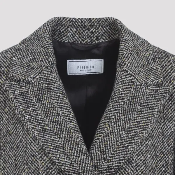 Peserico Herringbone Short Coat
