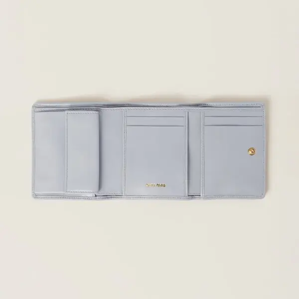 Miu Miu Small Matelassé Nappa Leather Wallet