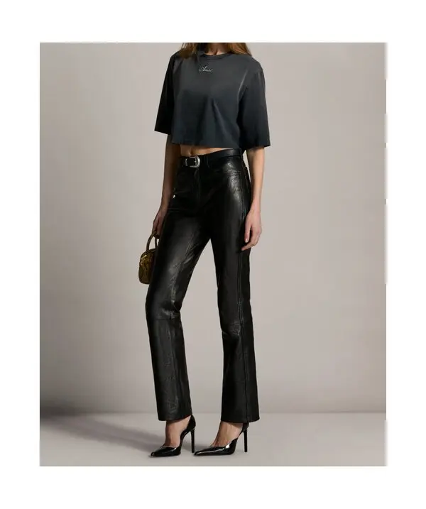 Amiri Cropped Logo T-shirt